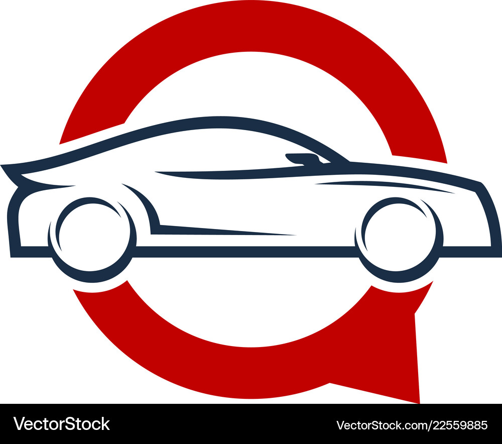 Automotive chat logo icon design Royalty Free Vector Image