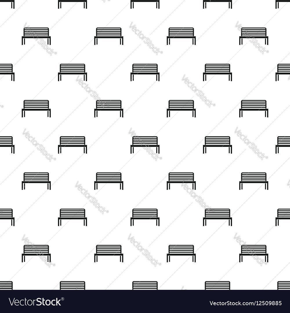 Bench pattern simple style Royalty Free Vector Image