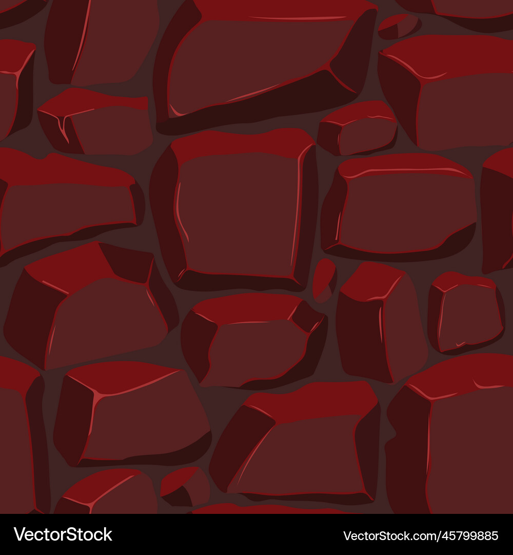 Cartoon game texture rocks dirt and ground Vector Image