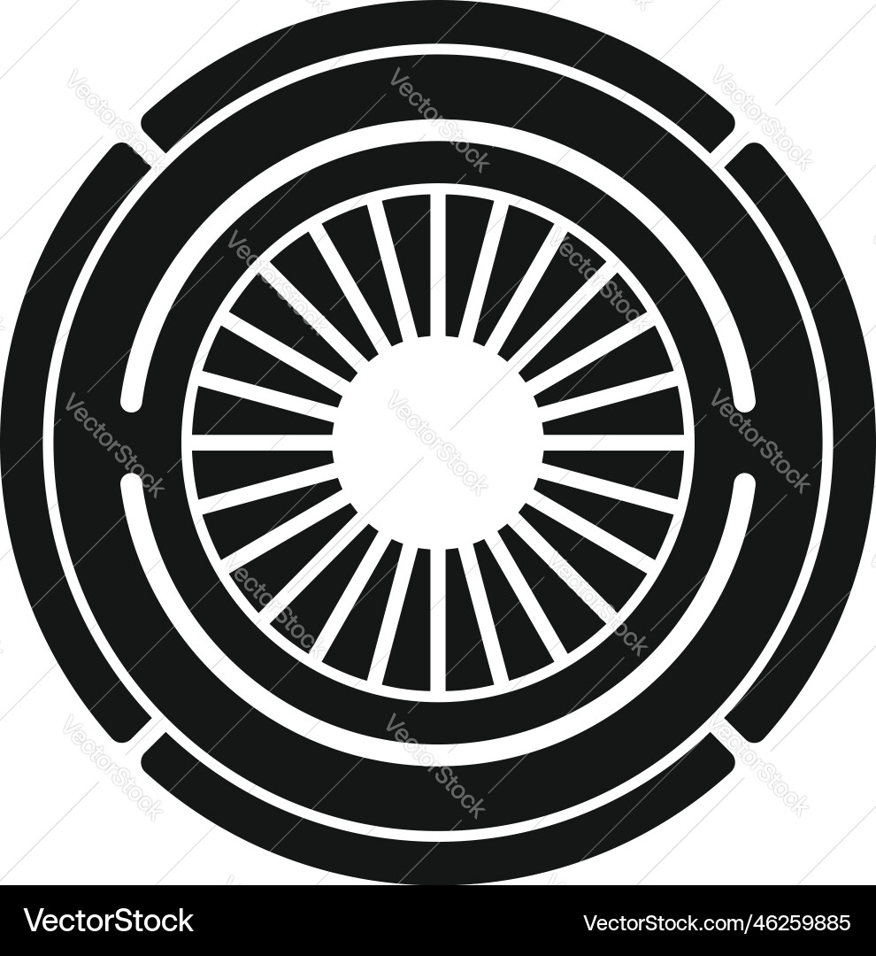 Clutch pressure cover icon simple car disk Vector Image