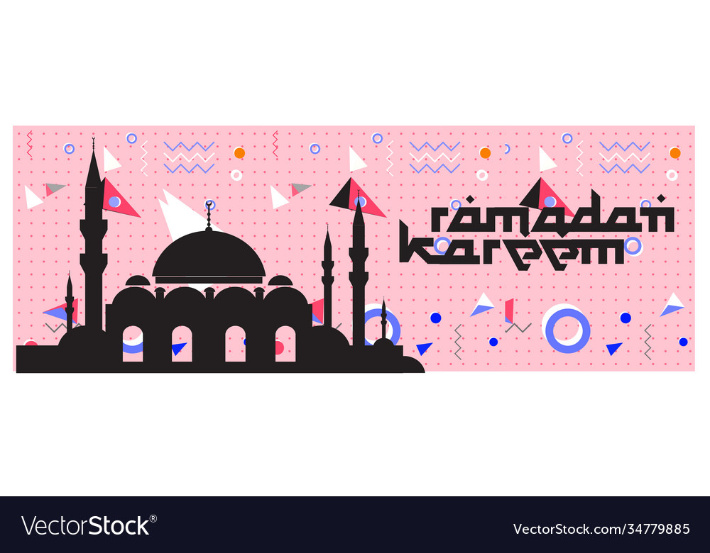 Islamische Design Grußkarten Vorlage für Ramadan