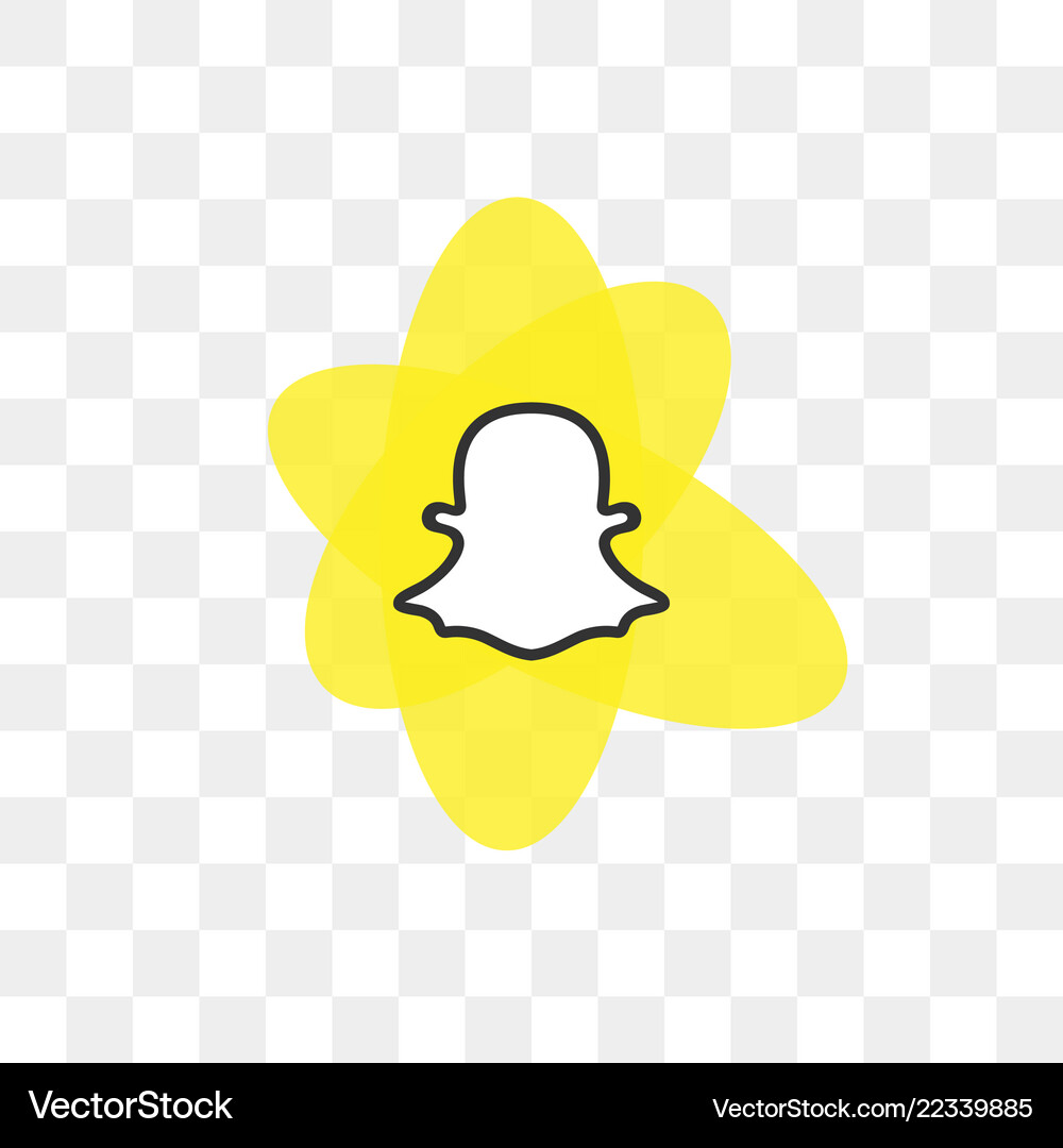 Snapchat social media icon design template Vector Image