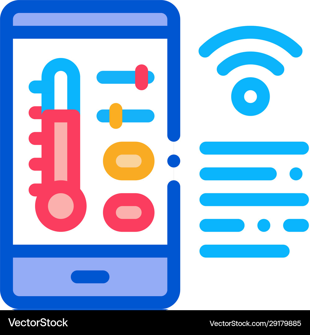 Weather check w-fi icon outline Royalty Free Vector Image