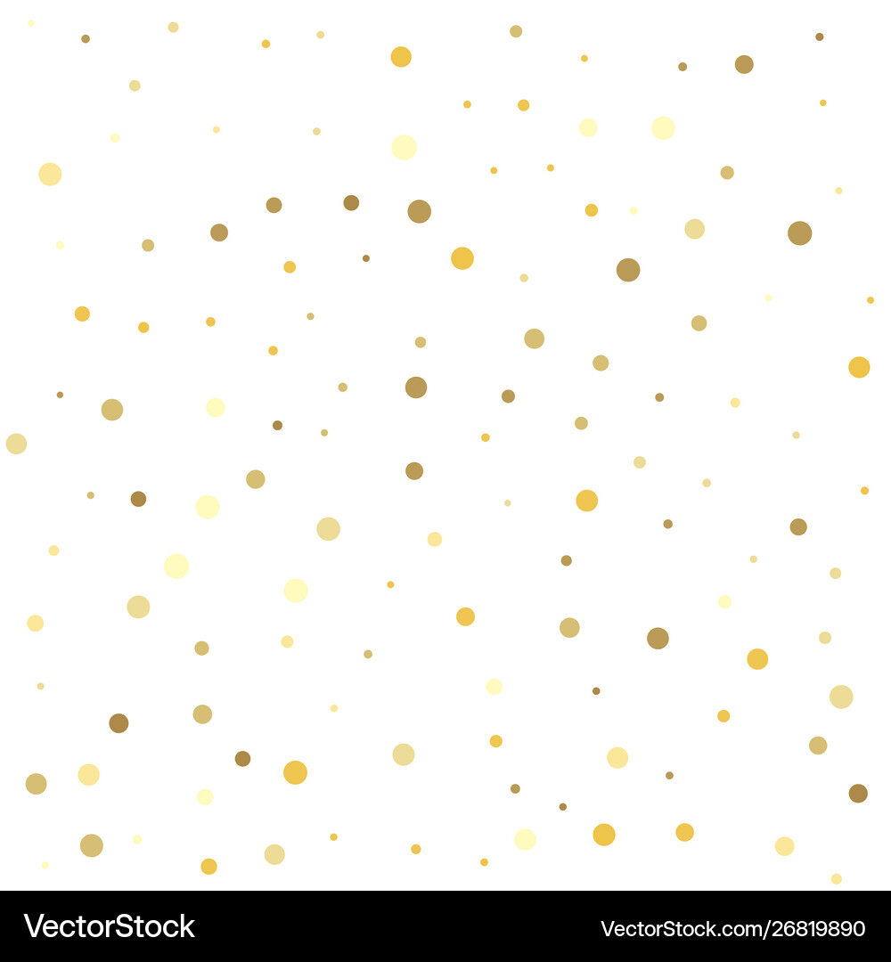 Falling golden dot abstract decoration for party Vector Image