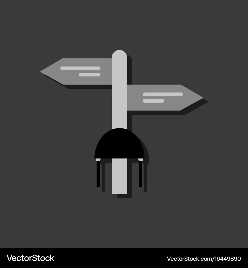 Flat icon design collection military signpost Vector Image