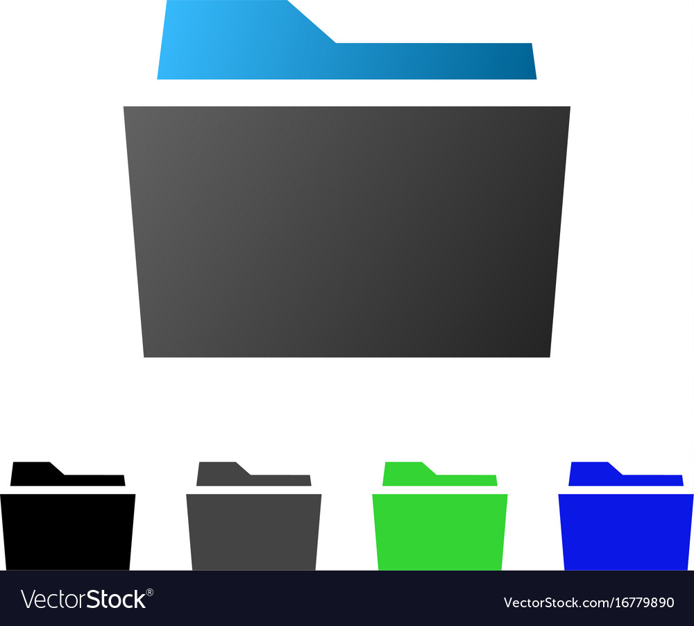 Folder flat gradient icon Royalty Free Vector Image