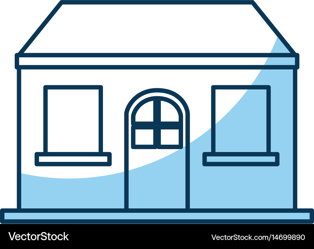 House exterior isolated icon Royalty Free Vector Image
