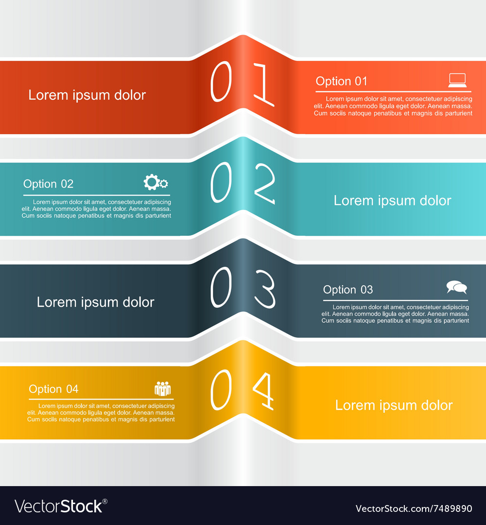 Infographic report template Royalty Free Vector Image