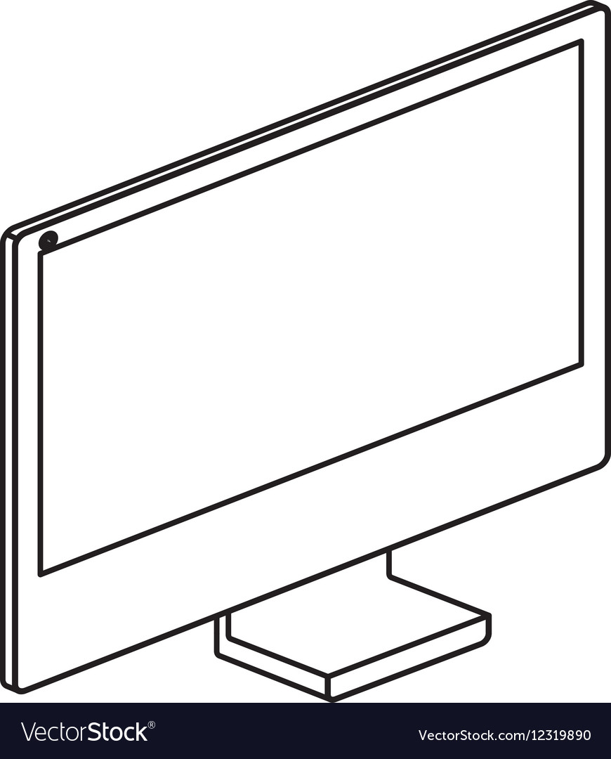 Isolated computer device design Royalty Free Vector Image