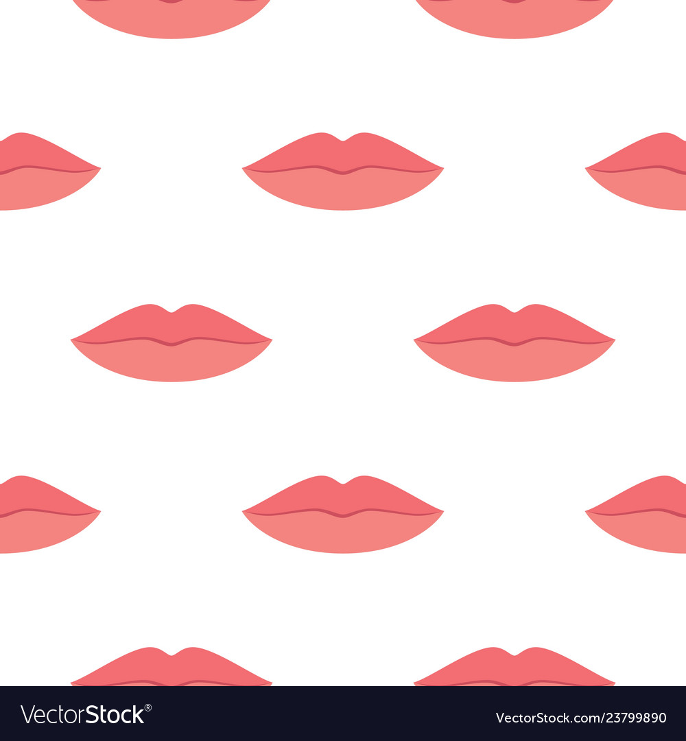 Lips seamless pattern Royalty Free Vector Image