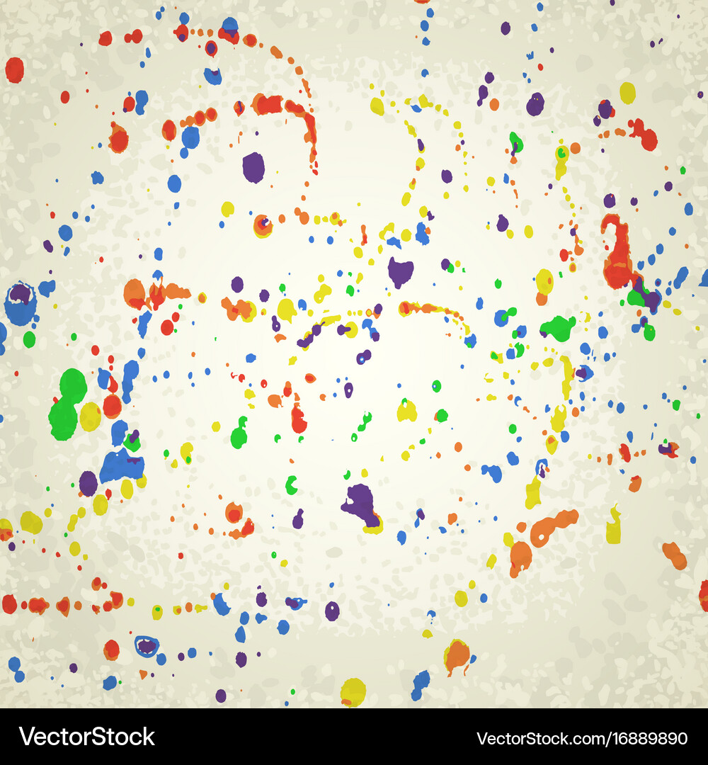 Spots and splashes of paint Royalty Free Vector Image