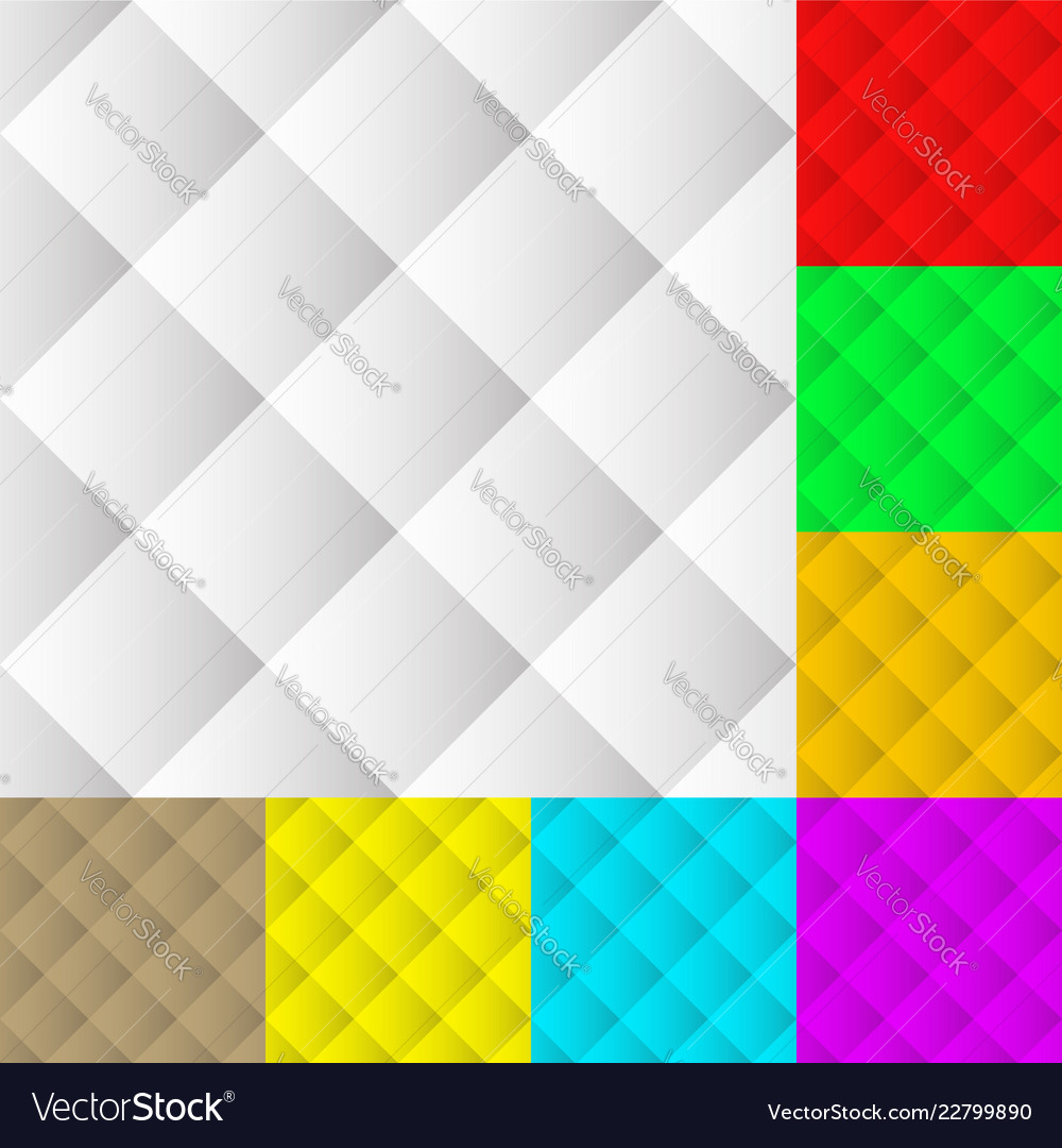 Square pattern set squarish seamless repeatable Vector Image