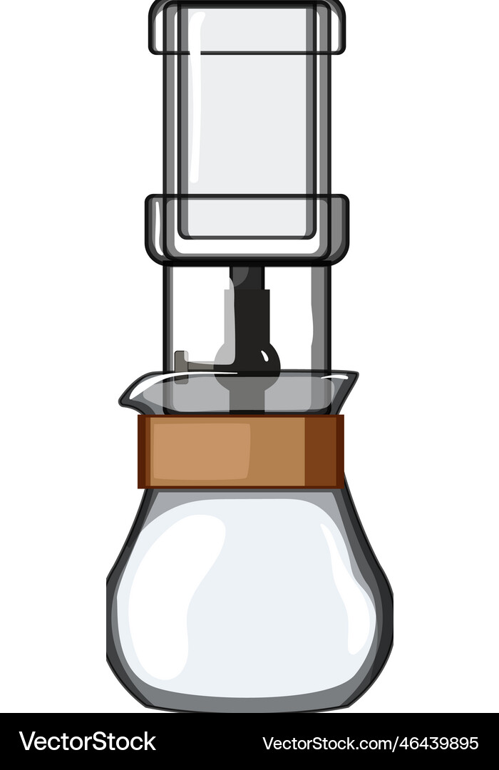 Beverage ice drip coffee cartoon Royalty Free Vector Image