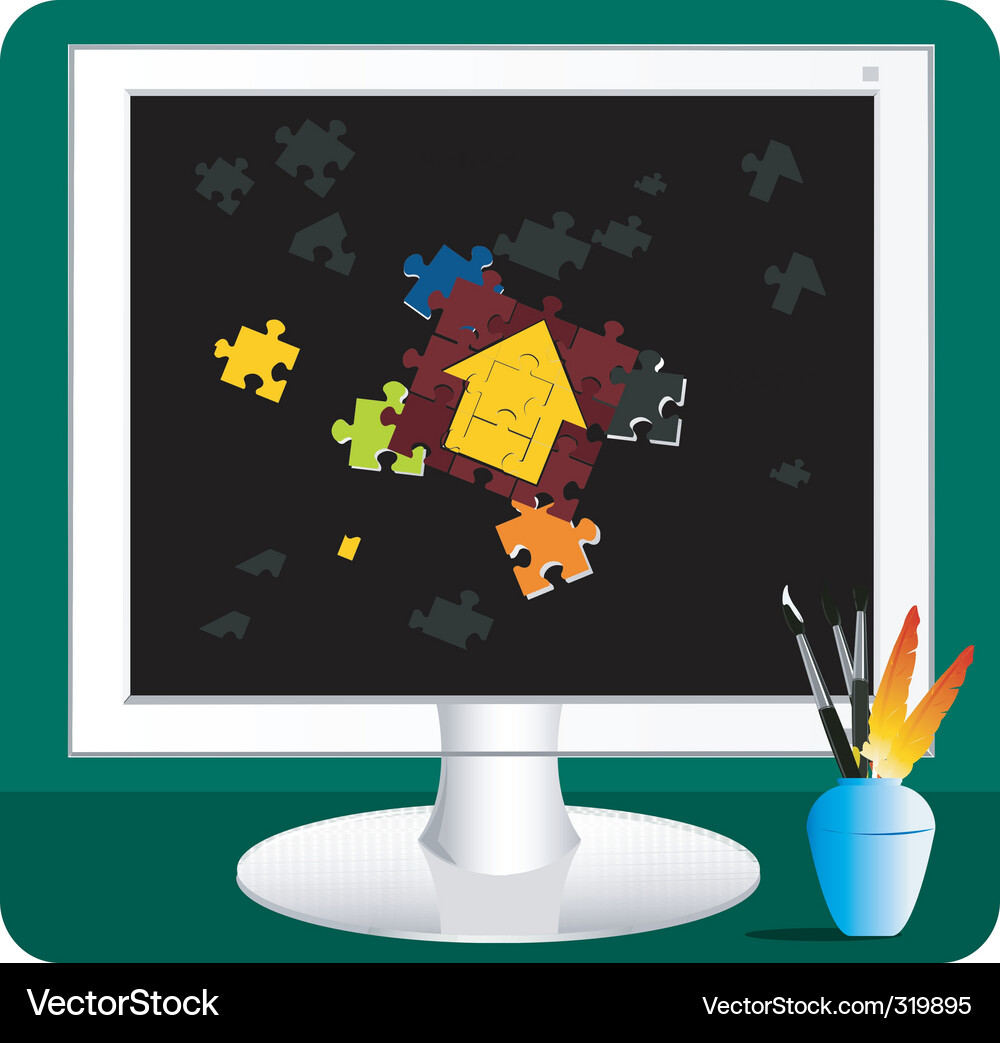 Monitor Royalty Free Vector Image - VectorStock