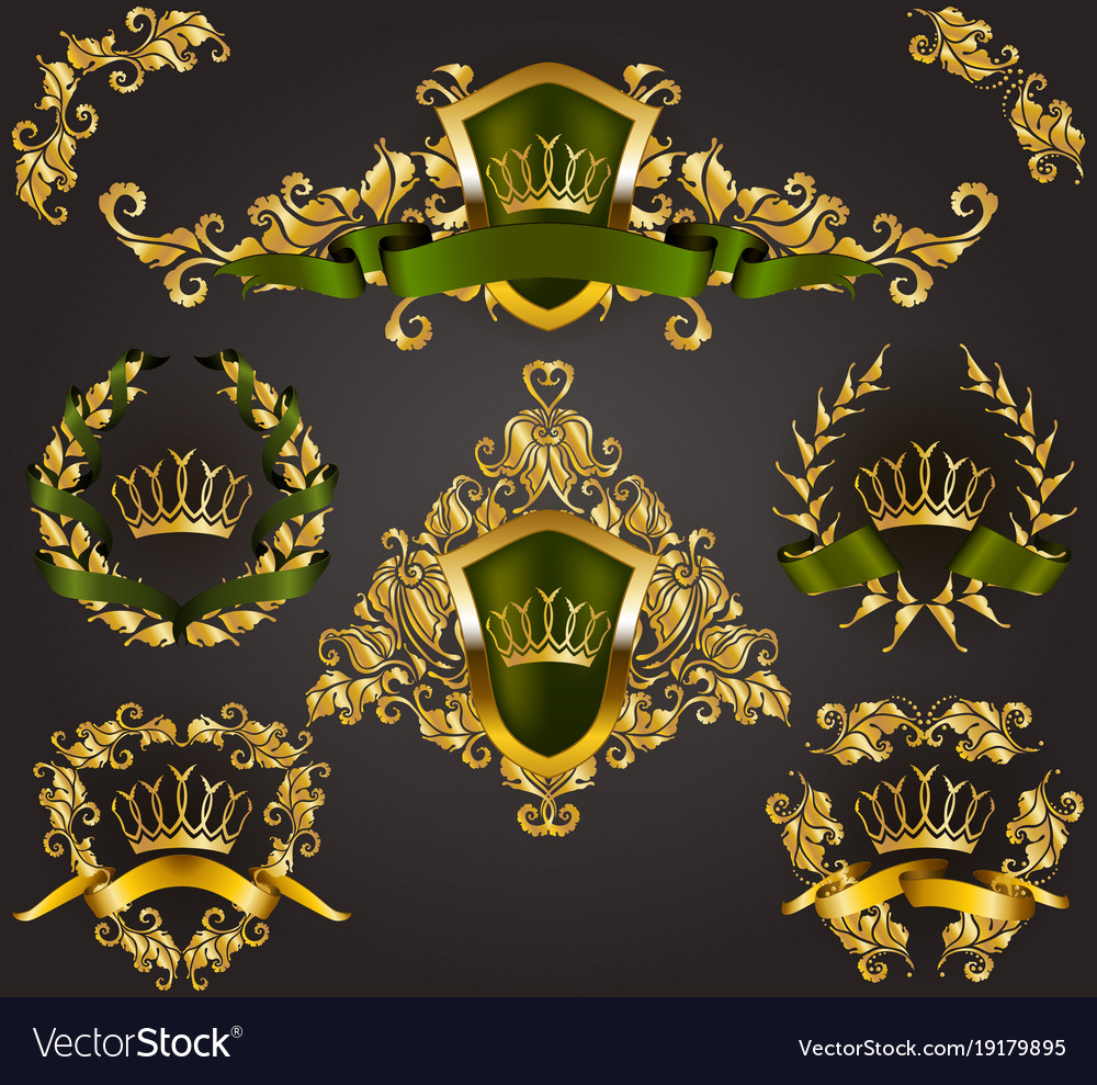 Monogram logos set Royalty Free Vector Image - VectorStock