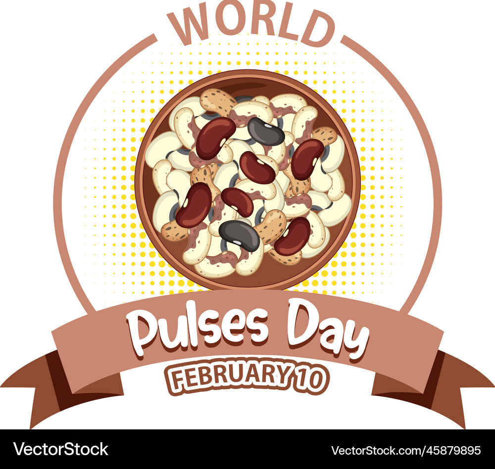 World pulses day banner design Royalty Free Vector Image