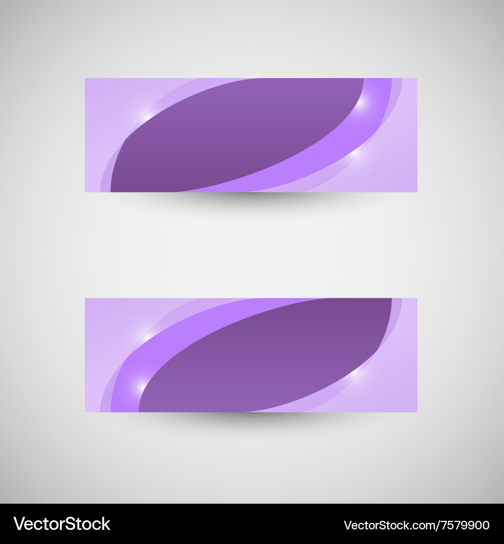 Abstract business banner violet wave background Vector Image