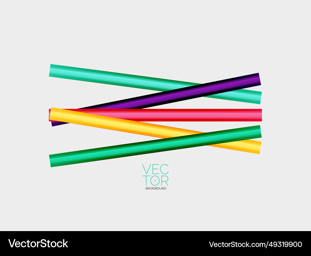 Abstract color straight lines background Vector Image