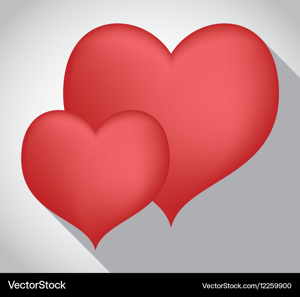 Cartoon heart love image Royalty Free Vector Image