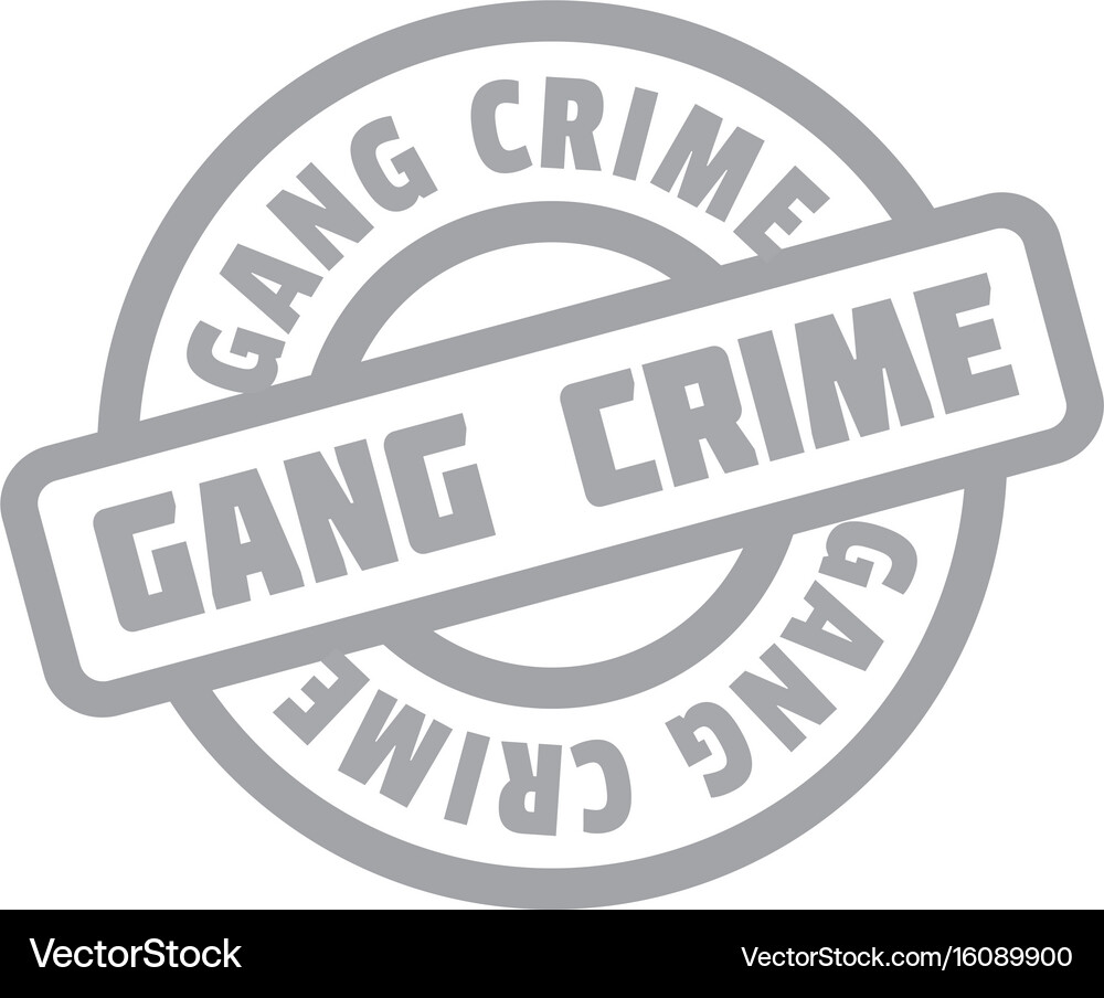 Gang crime rubber stamp Royalty Free Vector Image