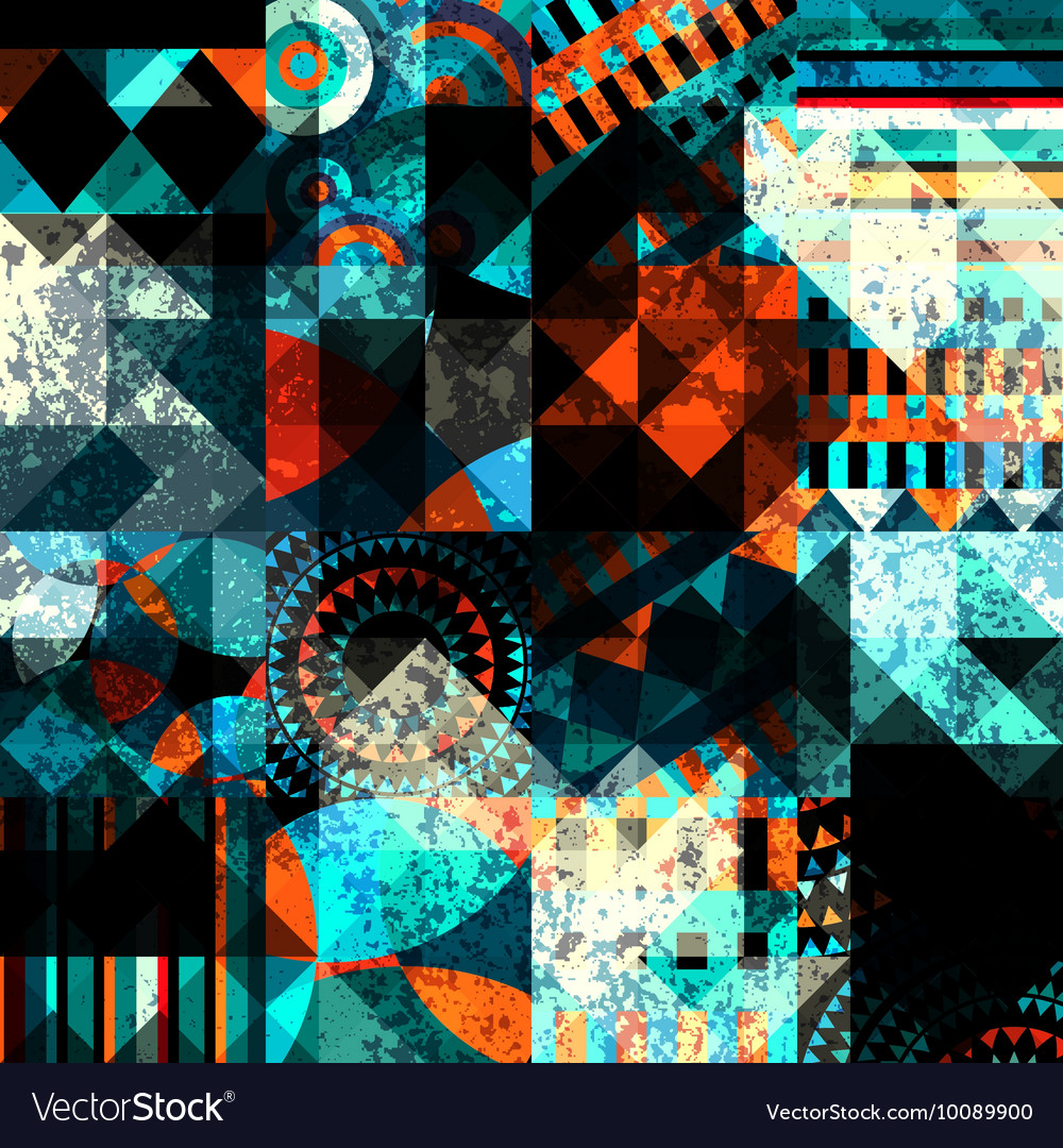 Geometric abstract pattern Royalty Free Vector Image