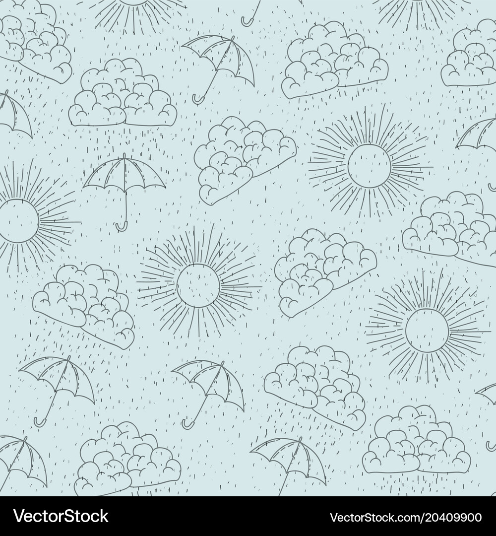 Monochrome background with pattern of sun Vector Image
