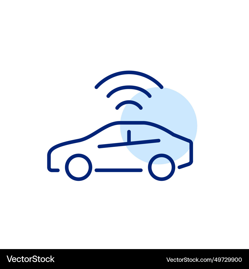 Smart car internet of things self-driving Vector Image