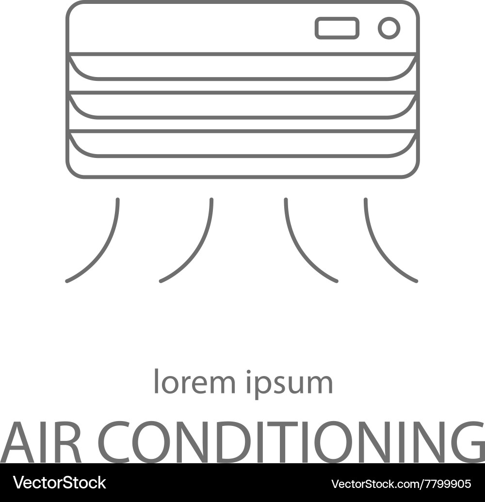 Air conditioning service logotype design templates
