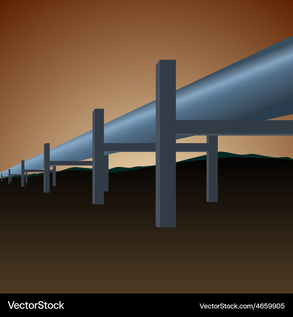 Gas pipe Royalty Free Vector Image - VectorStock