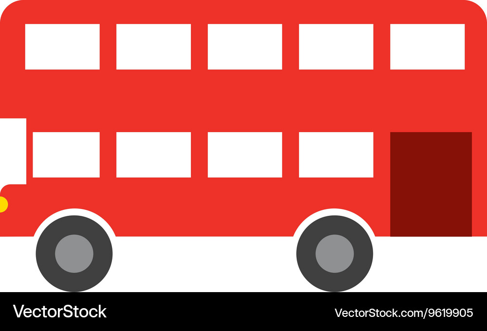 London bus isolated icon design Royalty Free Vector Image