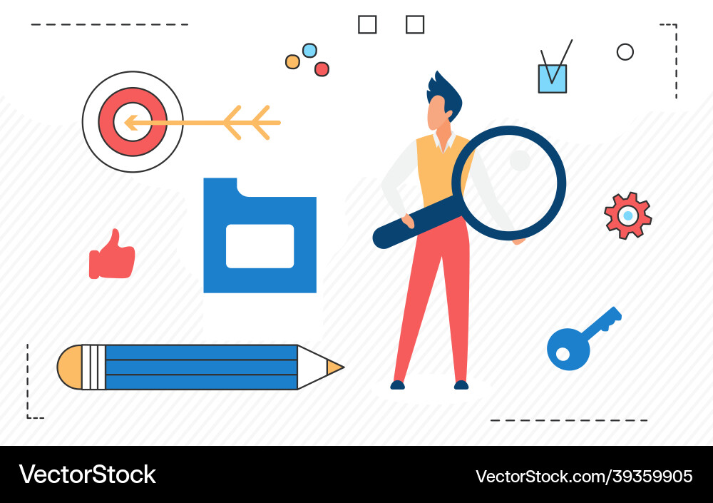 Searching for creative success business idea Vector Image