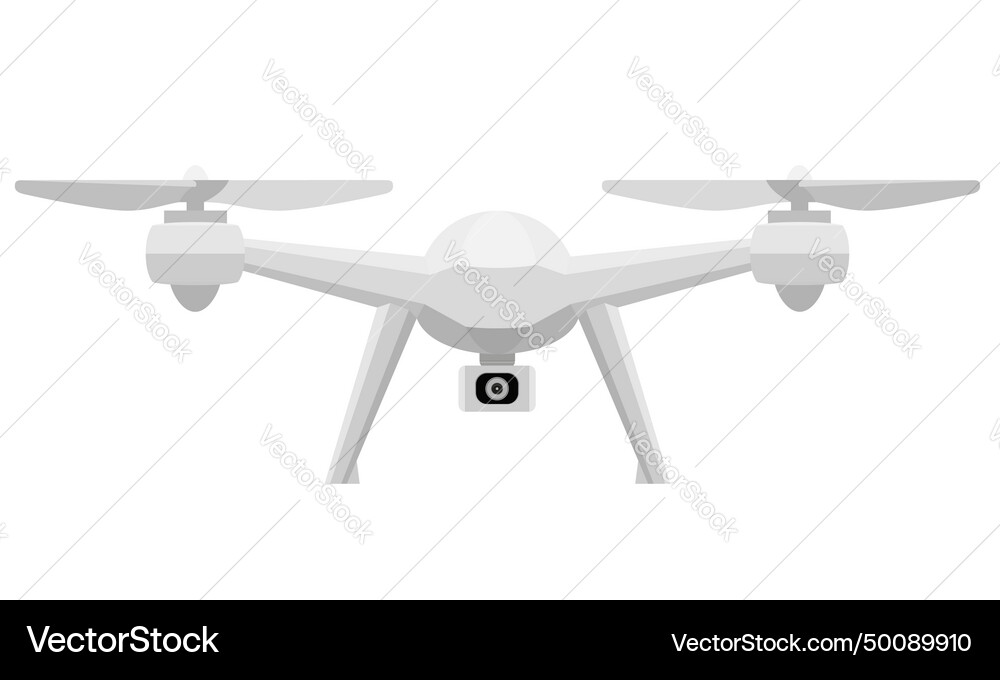Aerial mobile drone quadcopter smart quadrocopter Vector Image