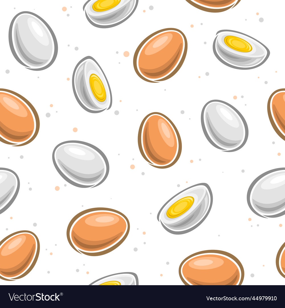 Eggs seamless pattern Royalty Free Vector Image
