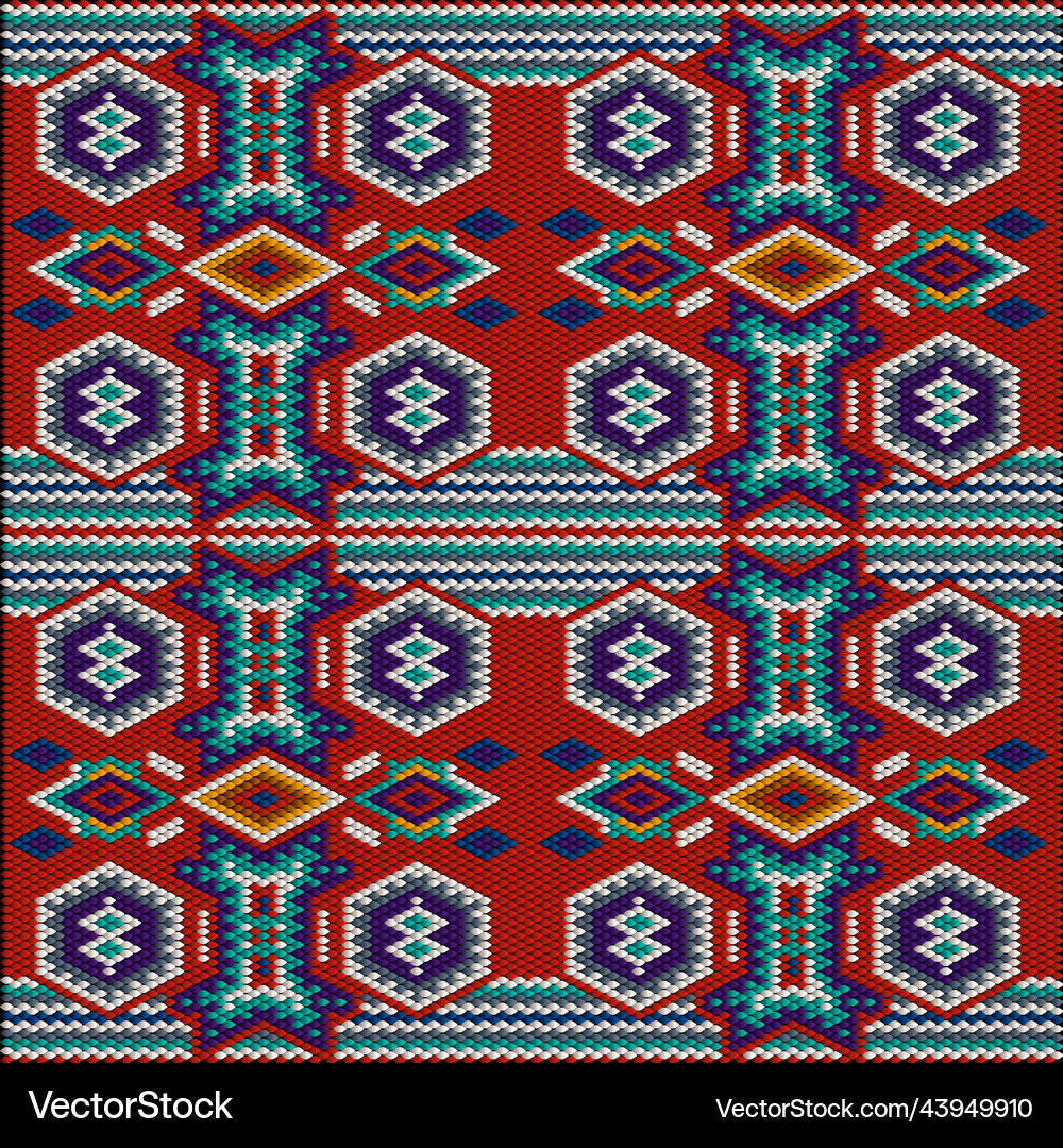 Folk ornament national pattern ethnic embroidery Vector Image