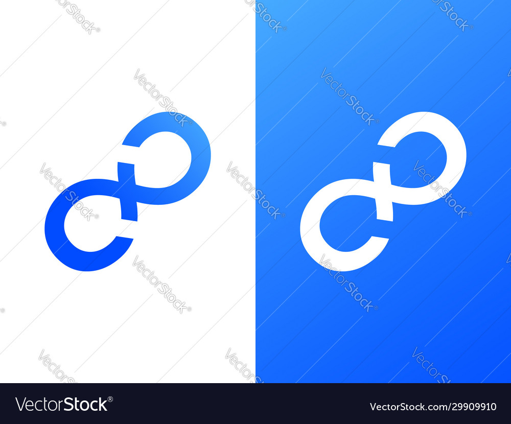 Infinity logo Royalty Free Vector Image - VectorStock
