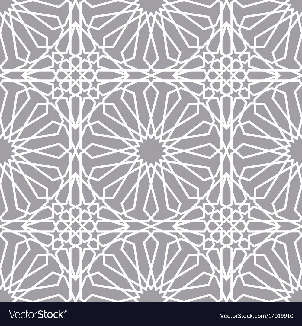 Islamic pattern seamless arabic geometric Vector Image