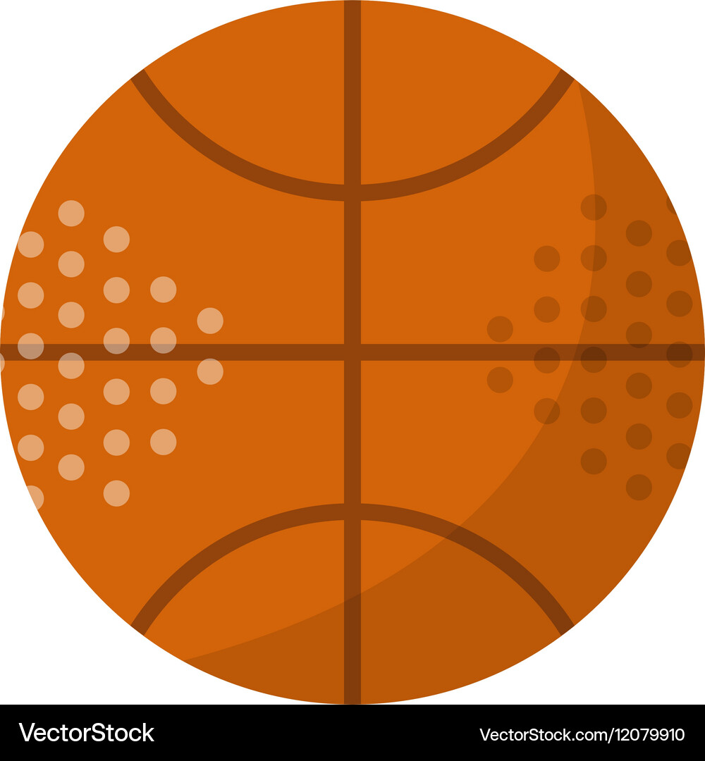 Orange basketball ball Royalty Free Vector Image
