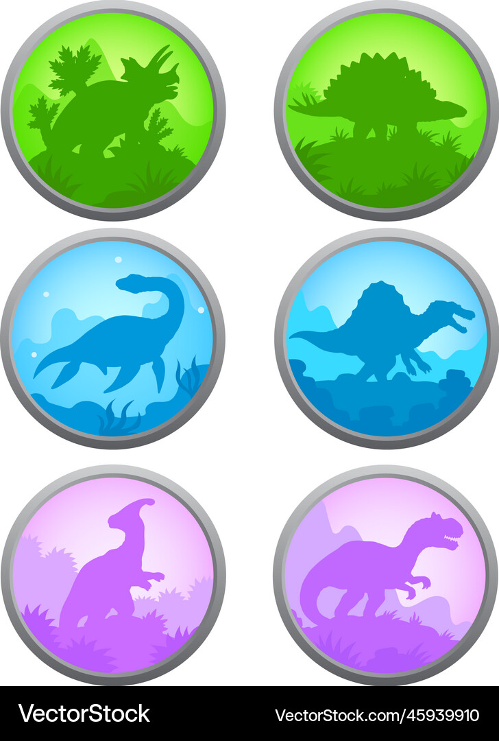 Prehistoric dinosaurs Royalty Free Vector Image