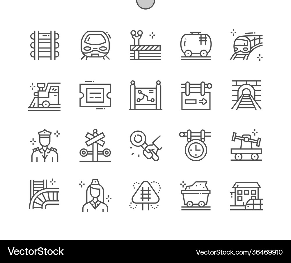 Railway signs at station train Royalty Free Vector Image