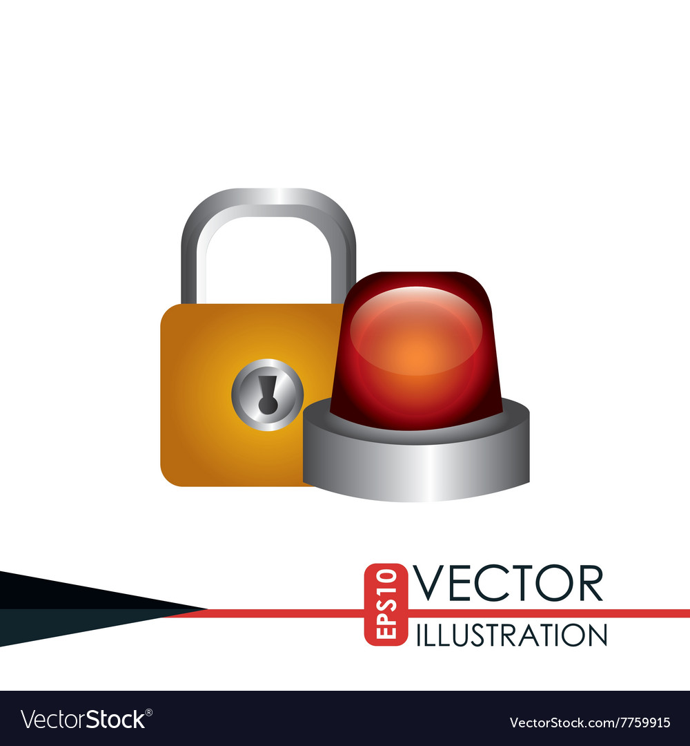 Security system design Royalty Free Vector Image