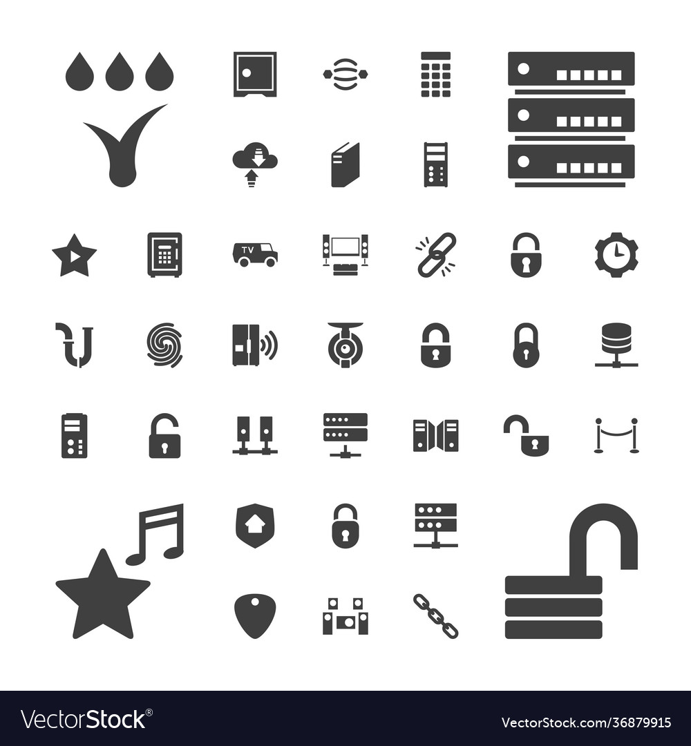 System icons Royalty Free Vector Image - VectorStock