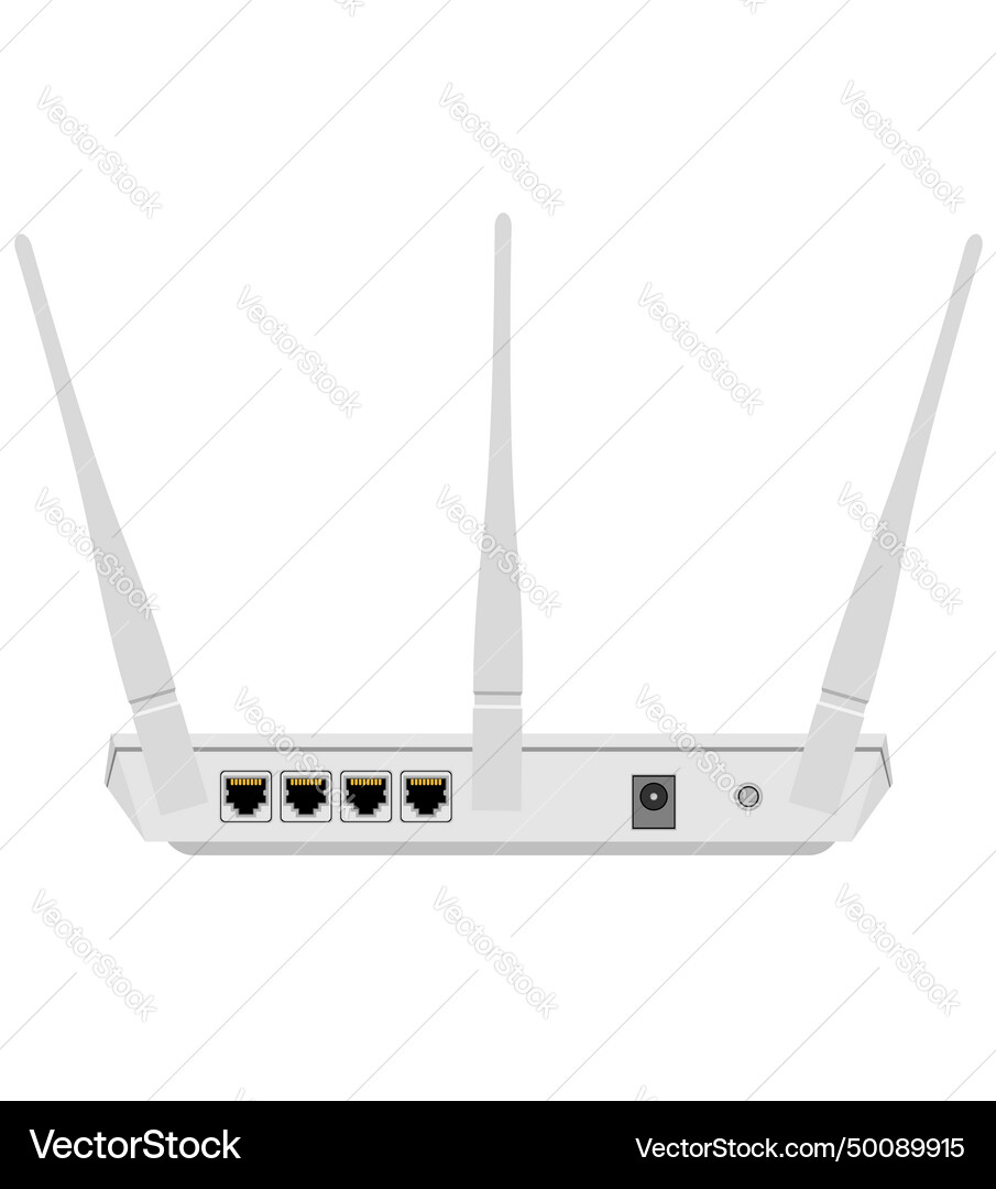 Wifi router for internet transmission Royalty Free Vector
