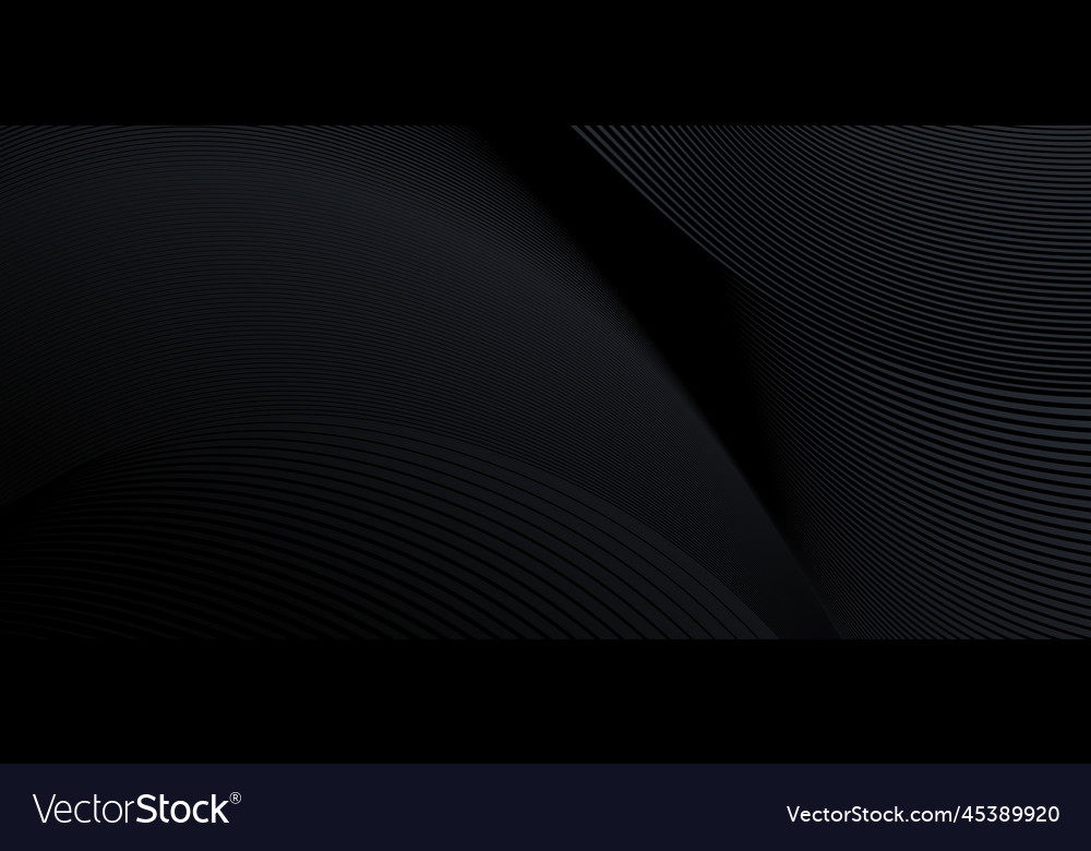 Abstract Background Horizontal Wave Lines Design Vector Image