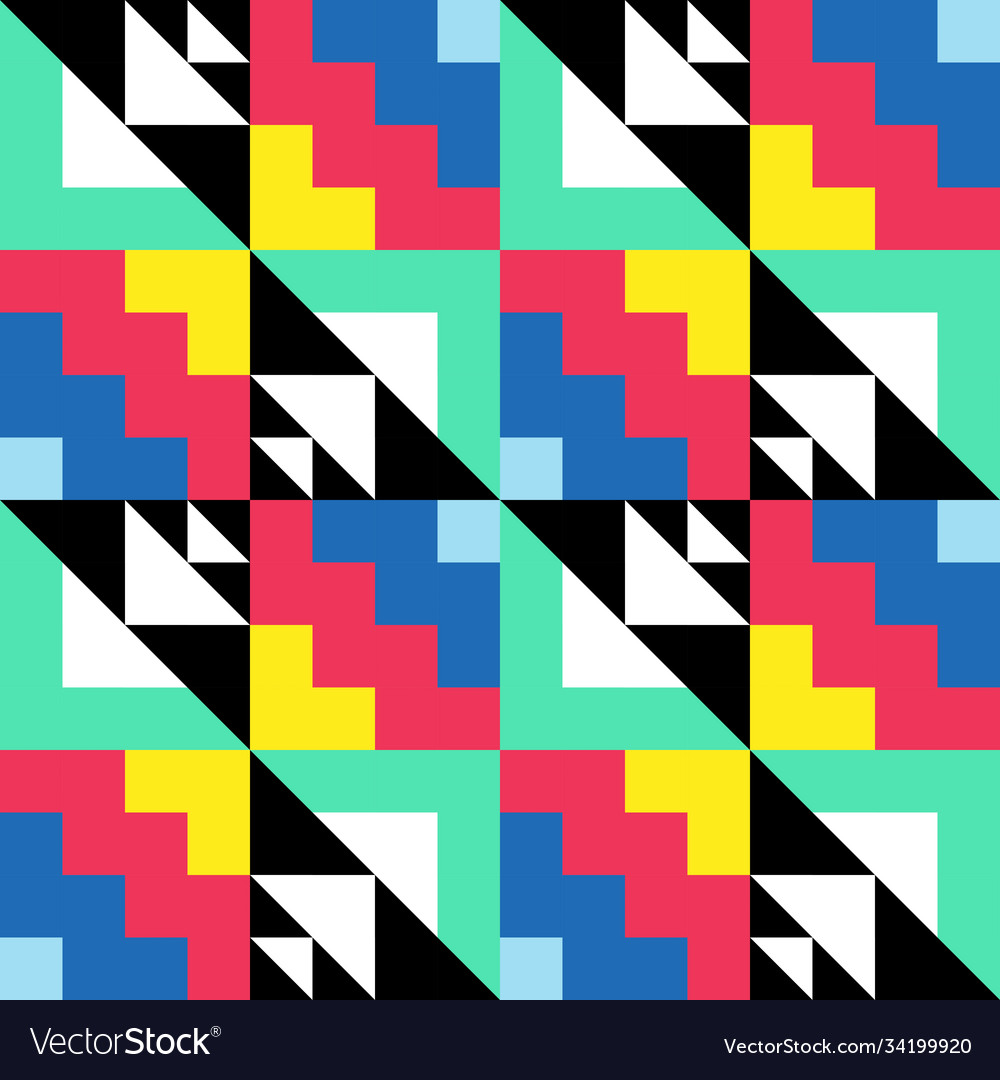 Color repeating pattern abstract decorative Vector Image
