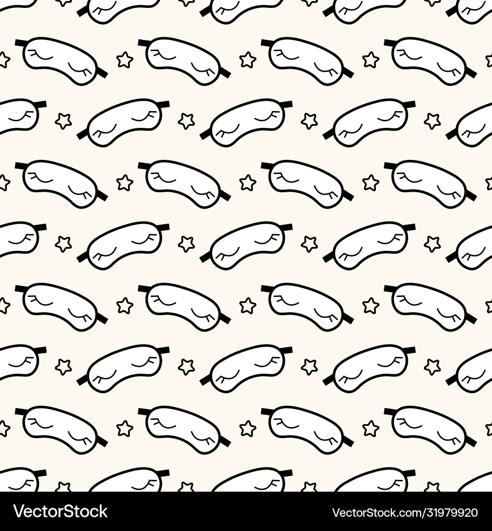 Seamless geometric pattern with eye masks Vector Image