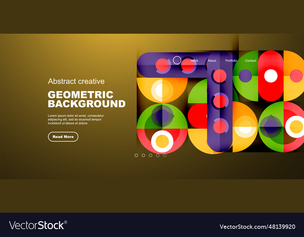 Simple circles and round elements pattern Vector Image