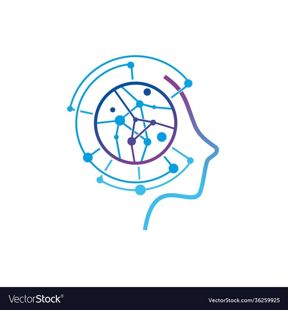 Brain activity cognitive system human Royalty Free Vector