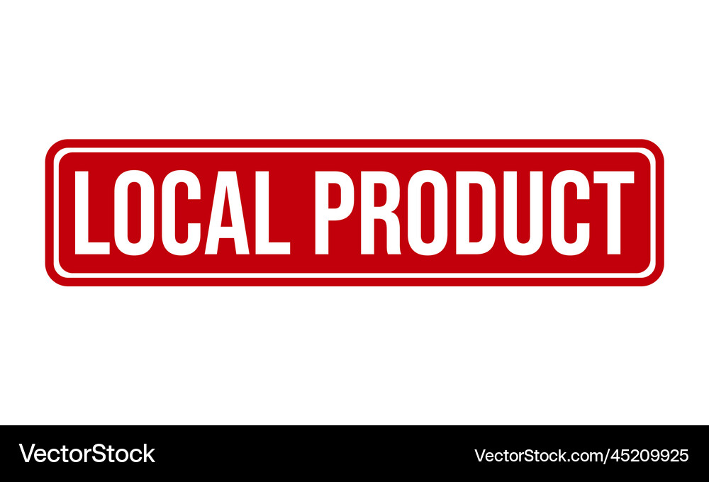 Local product rubber stamp seal Royalty Free Vector Image