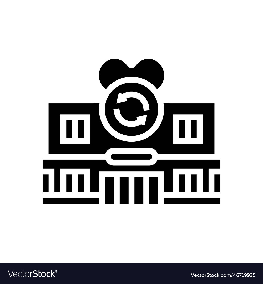 Opportunity Shop Store Glyph Icon Royalty Free Vector Image