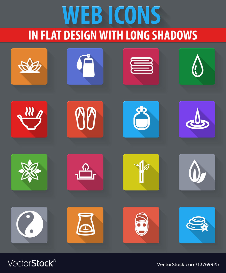 Spa icons set Royalty Free Vector Image - VectorStock